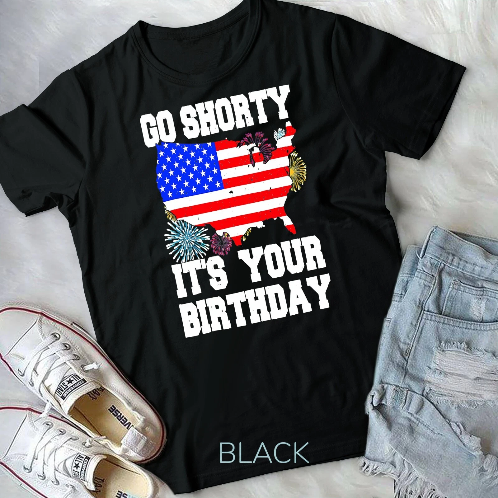 Gildan 4Th Of July Birthday Go Shorty It'S Your Birthday Usa Lover ...