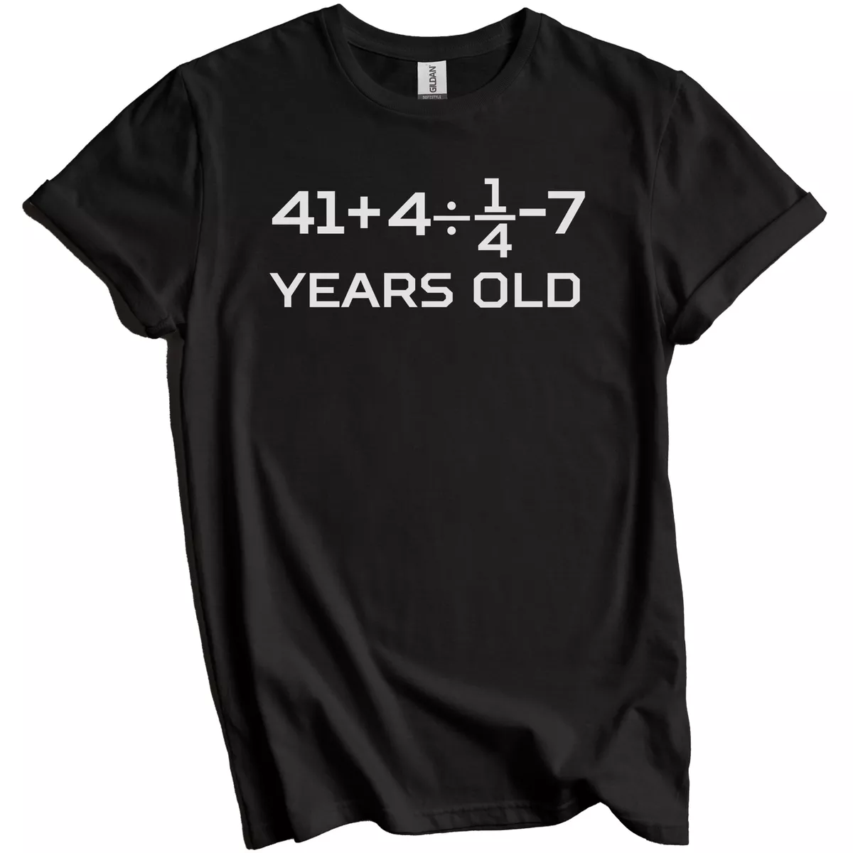 Gildan 50 Years Old Algebra Equation Funny 50th Birthday Math Shirt ...