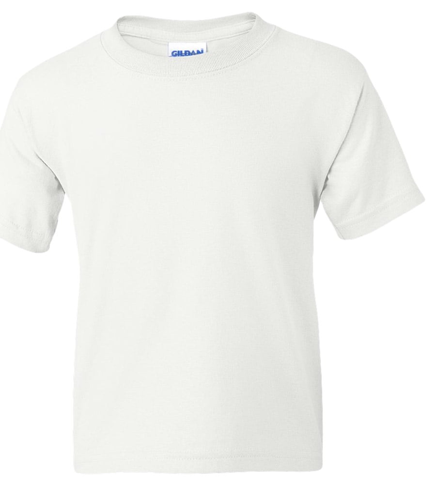 Gildan 8000B Dryblend Youth T-Shirt -White-Medium - Walmart.com