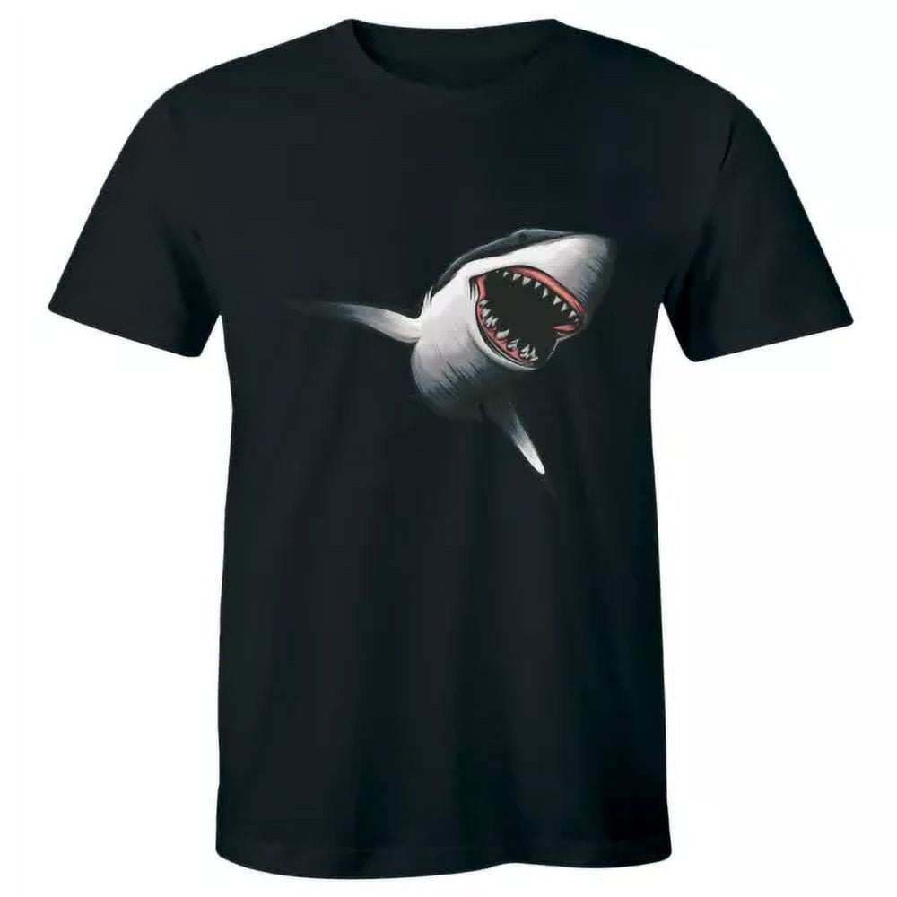 Gildan A Shark Attack Fish Scary Wild Sea Monster th Mens Tshirt ...