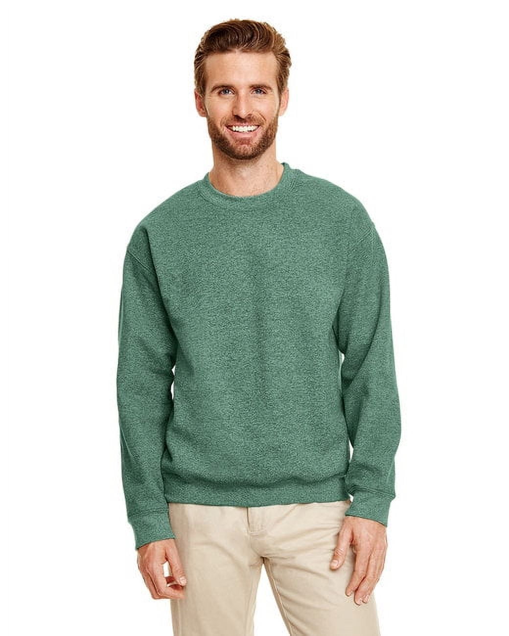 Gildan Adult Heavy Blend Fleece Crew - HTH SP DRK GREEN - 2XL - Walmart.com