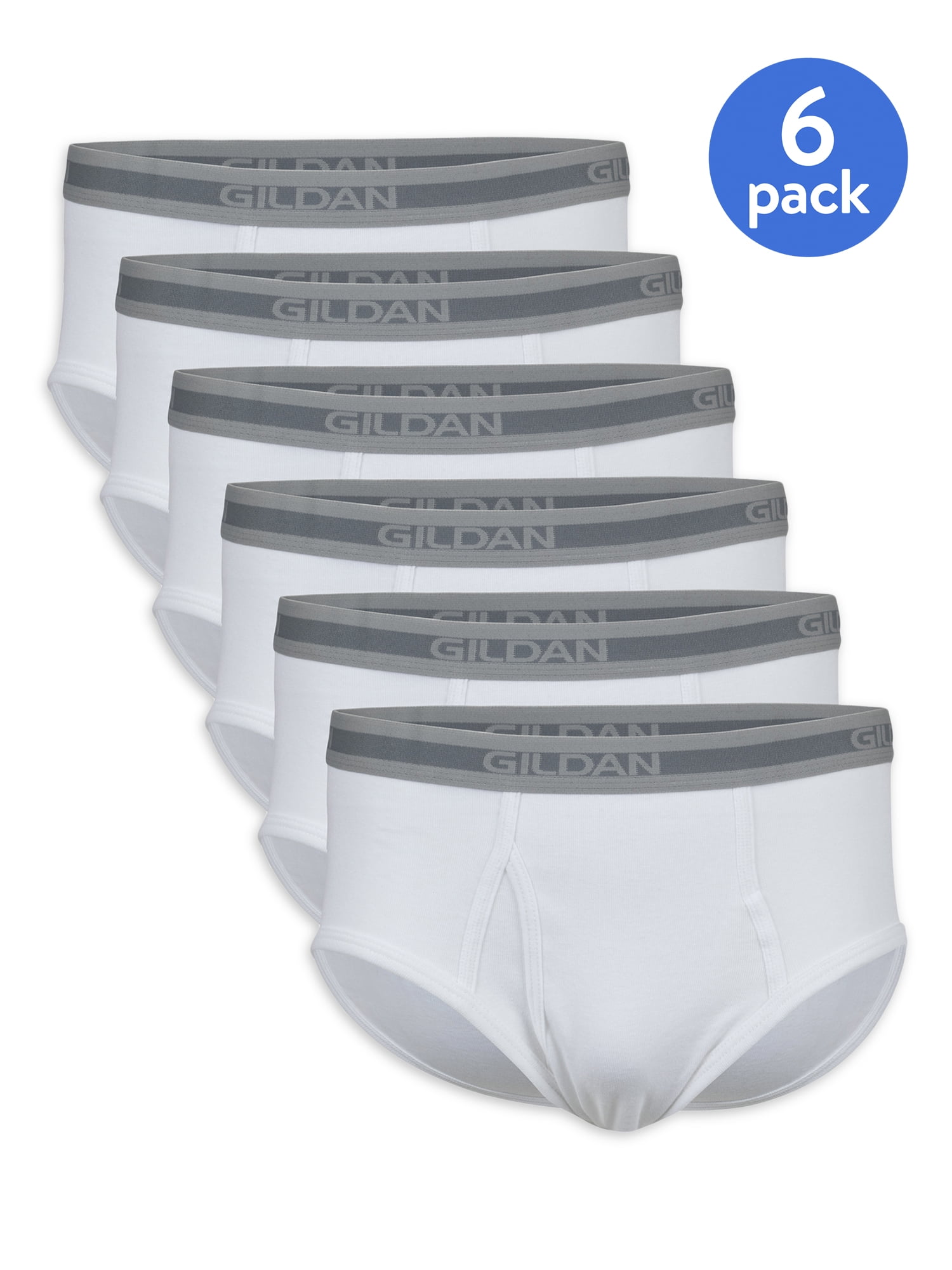 Gildan Adult Men's Premium Cotton Briefs, 6-Pack, Sizes S-2XL - Walmart.com