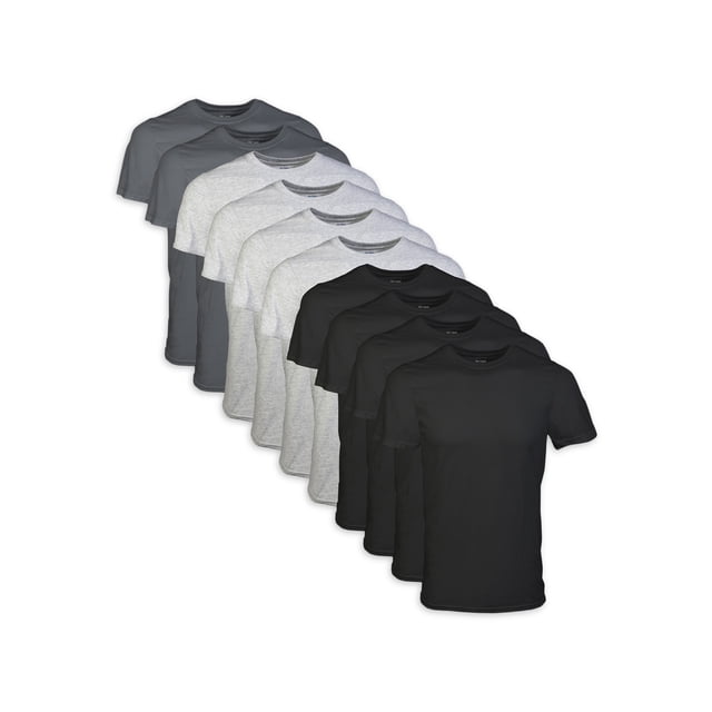 Gildan Men's Comfortable Short Sleeve T-Shirt Pack, 10 Assorted colors ...