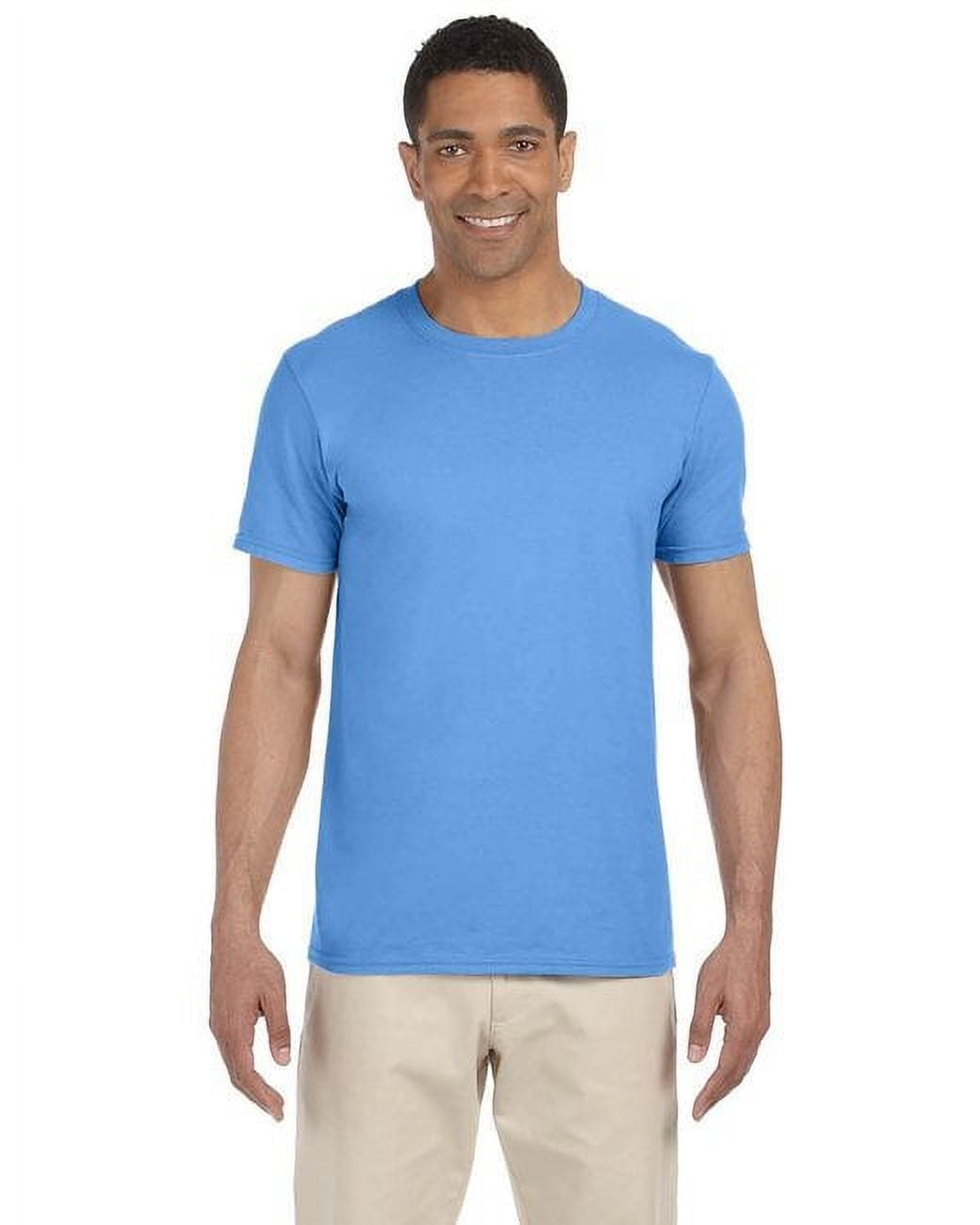 Gildan Adult Softstyle 4.5 oz T-Shirt, Carolina Blue - M - Walmart.com