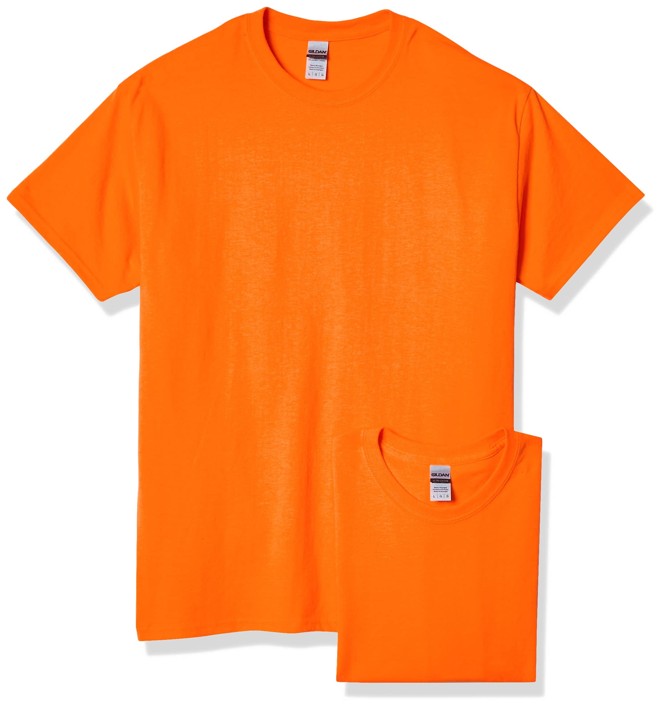 Ultra Cotton® T-Shirt (Pack of 2) 2 Safety Orange - Walmart.com