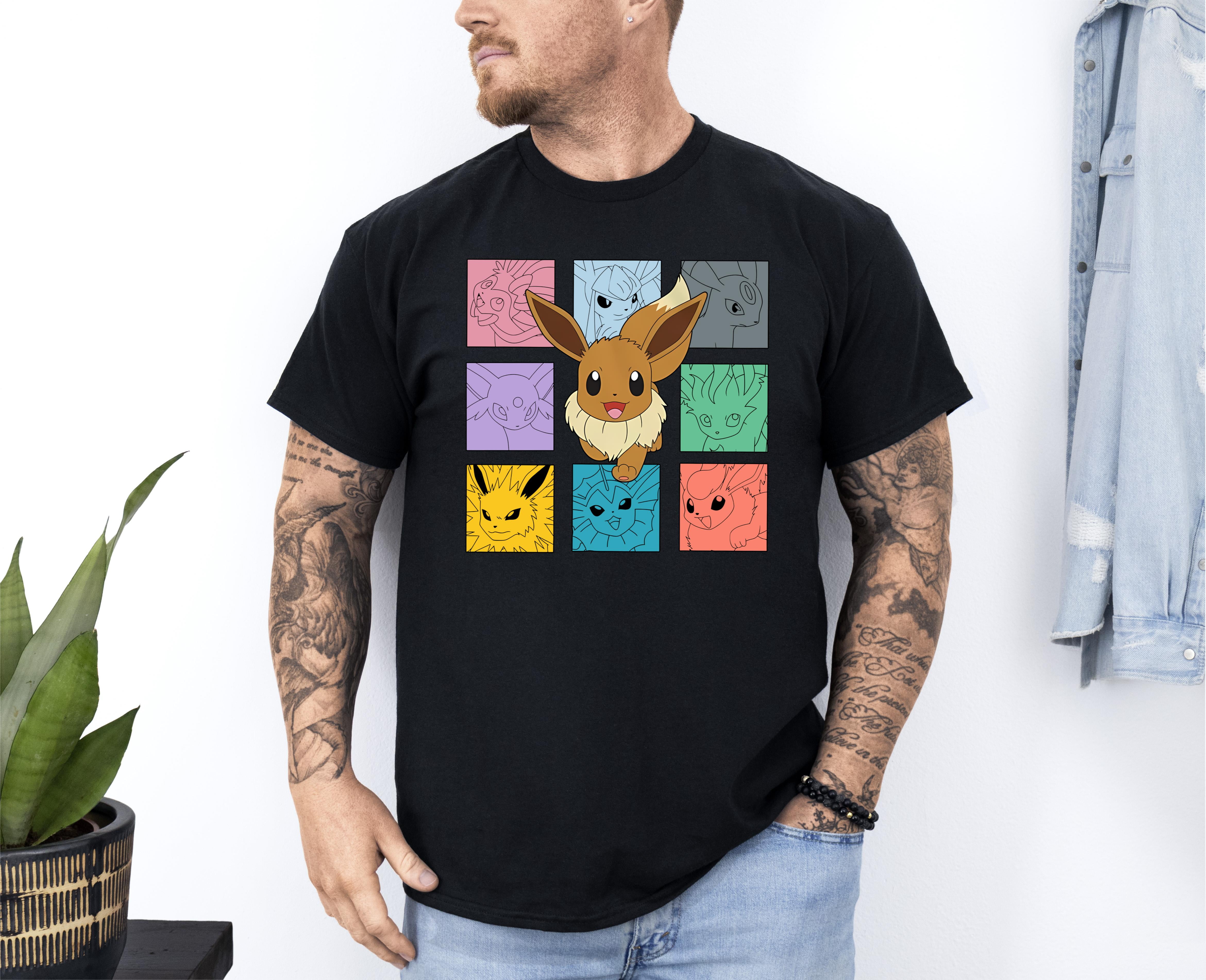 Gildan Anime Character Evolution Graphic Tee, Featuring Iconic Pokemon ...