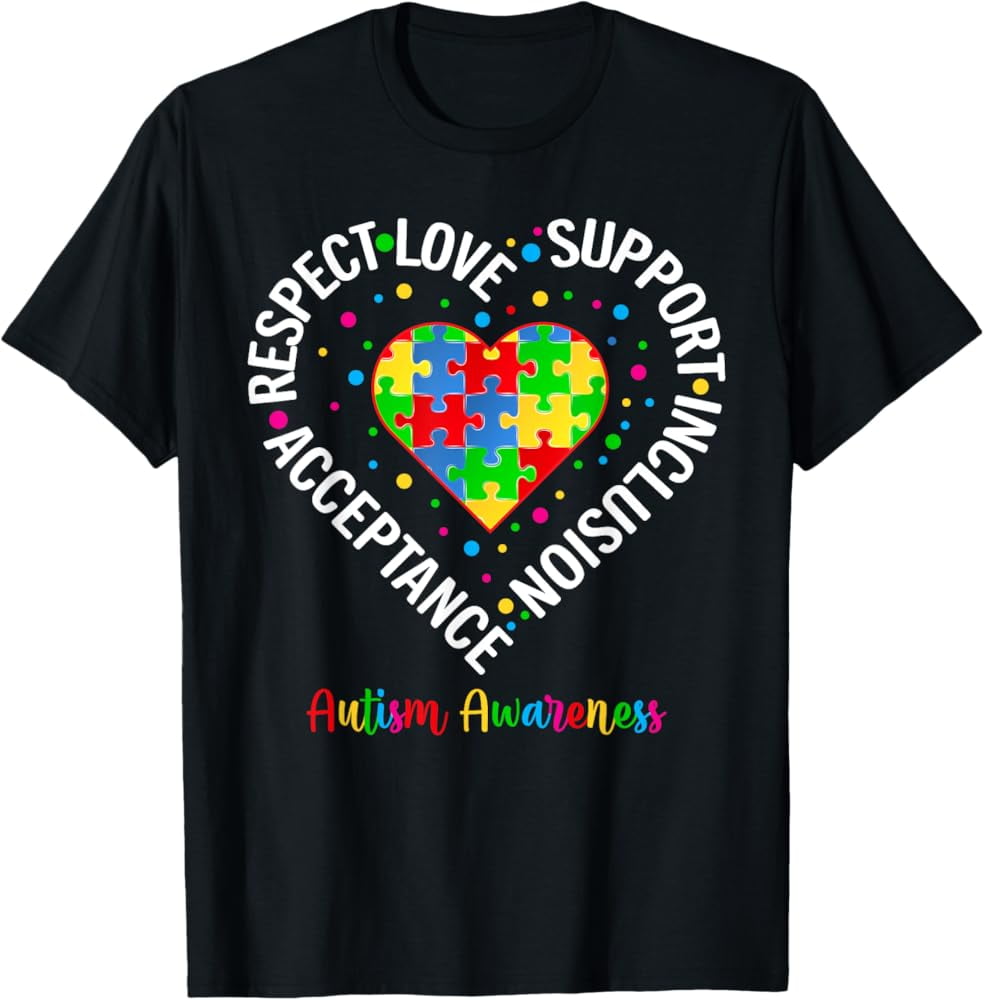 Gildan Autism Awareness Men Women Autistic Support Autism T-Shirt ...