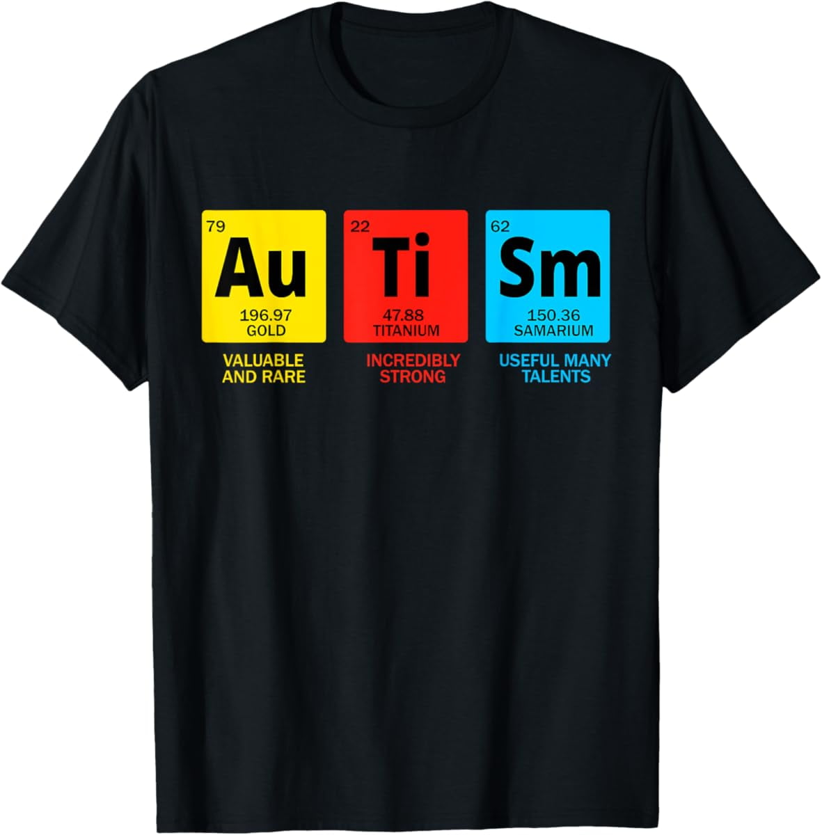 Gildan Autism Elements Periodic Table ASD Autism Awareness Teacher T ...