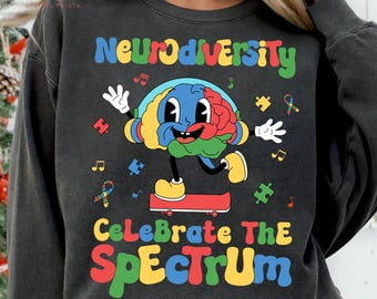 Gildan Autism Neurodiversity Celebrate The Spectrum T-shirt, Autism ...