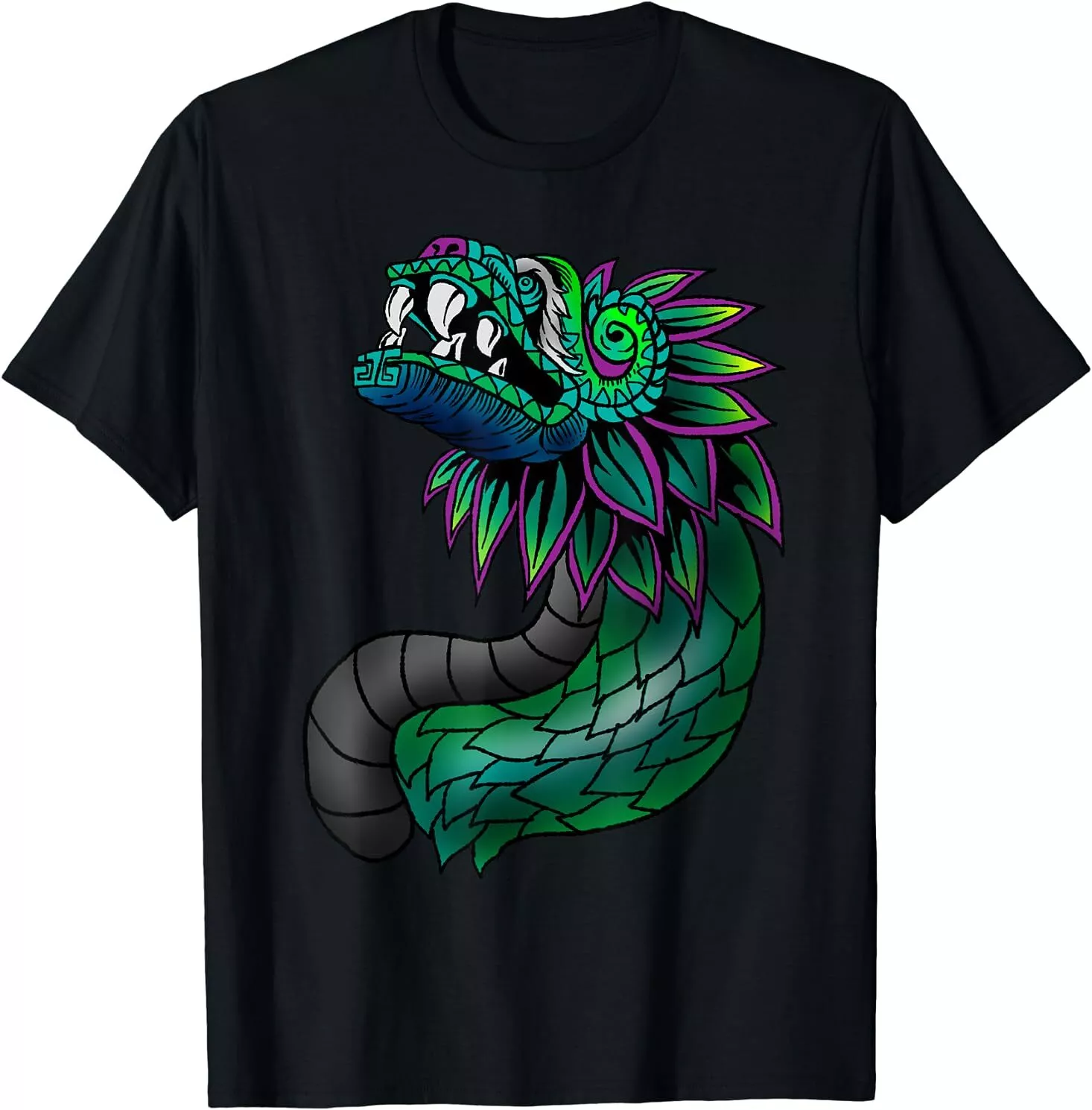 Gildan Aztec God Quetzalcoatl Cool Snake Dragon Inca Maya Gift Idea T ...