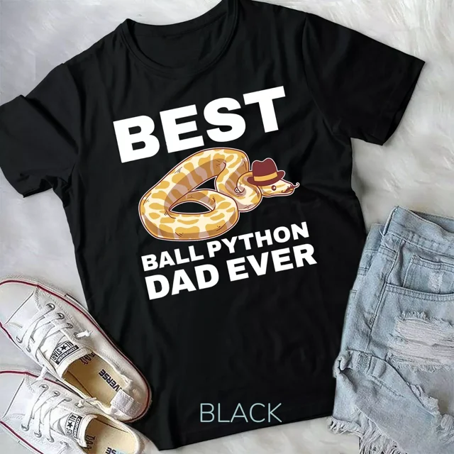 Gildan Ball Python Dad Beard Mustache Pet Snake Unisex T-Shirt ...