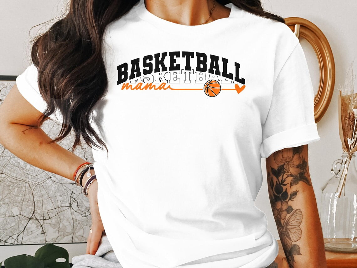 Gildan Basketball Mama Graphic Tee, Stylish Sporty Mom Design for Game ...