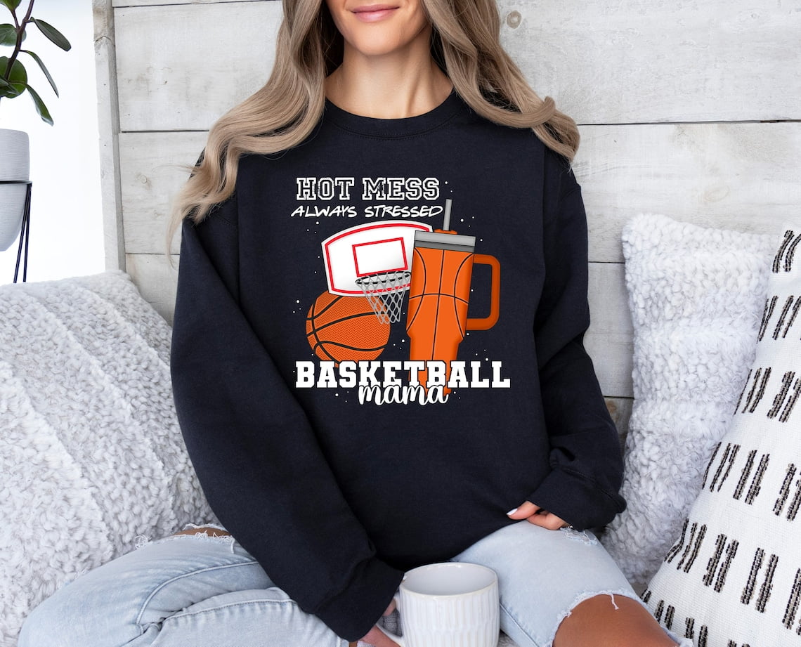 Gildan Basketball Mama Tee, Fun Game Day Graphic For Moms Balancing ...