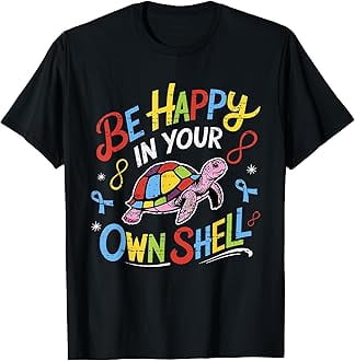 Gildan Be Happy In Your Own Shell Autism... - Walmart.com