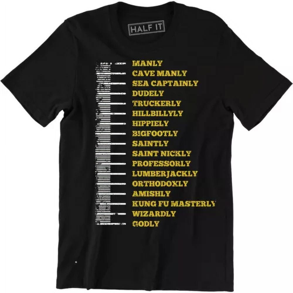 Gildan Beard Length Manly Cave Manly Sea Captainly Dudely Truckerly T ...