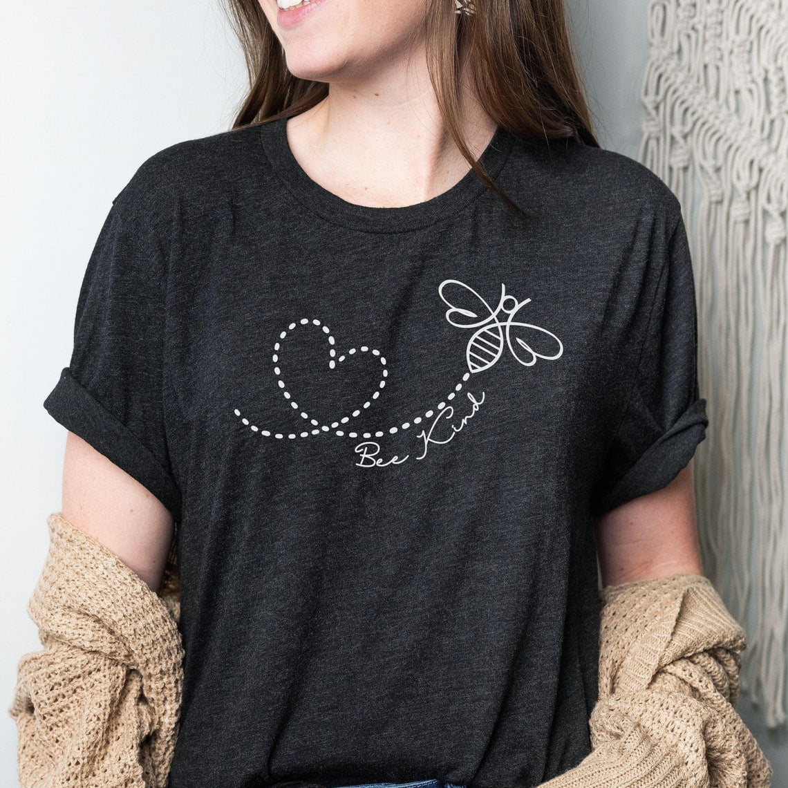 Gildan Bee Kind Tee With Honeybee Graphic And Positive Message, Nature ...