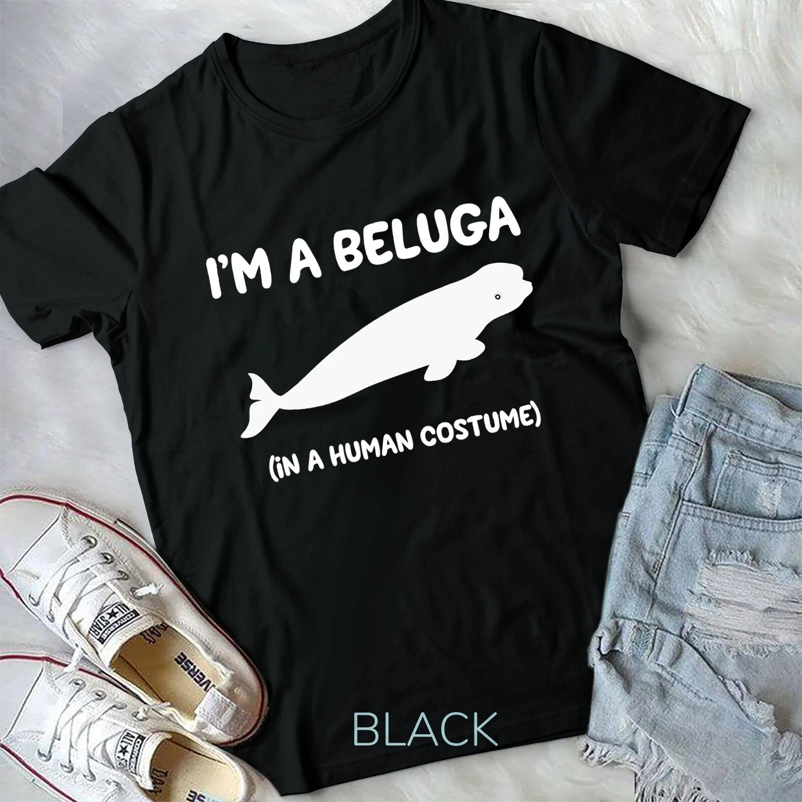 Gildan Beluga Whale Costume I'm a Beluga in a Human Costume Funny ...