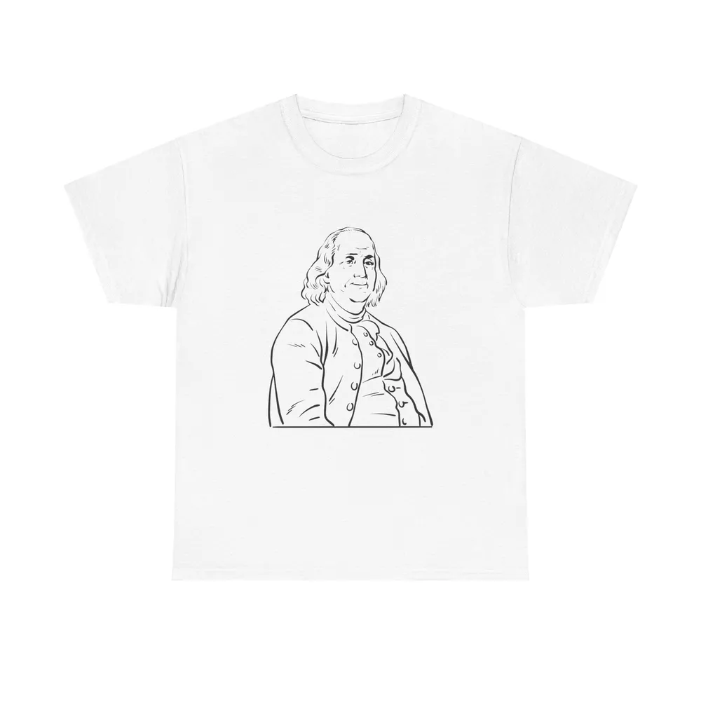 Gildan Benjamin Franklin Outline T-Shirt - Walmart.com