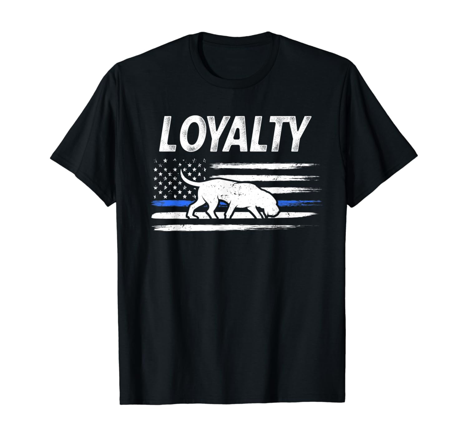Gildan Bloodhound K9 Police Loyalty Partner Dog Thin Blue Line Gift T ...