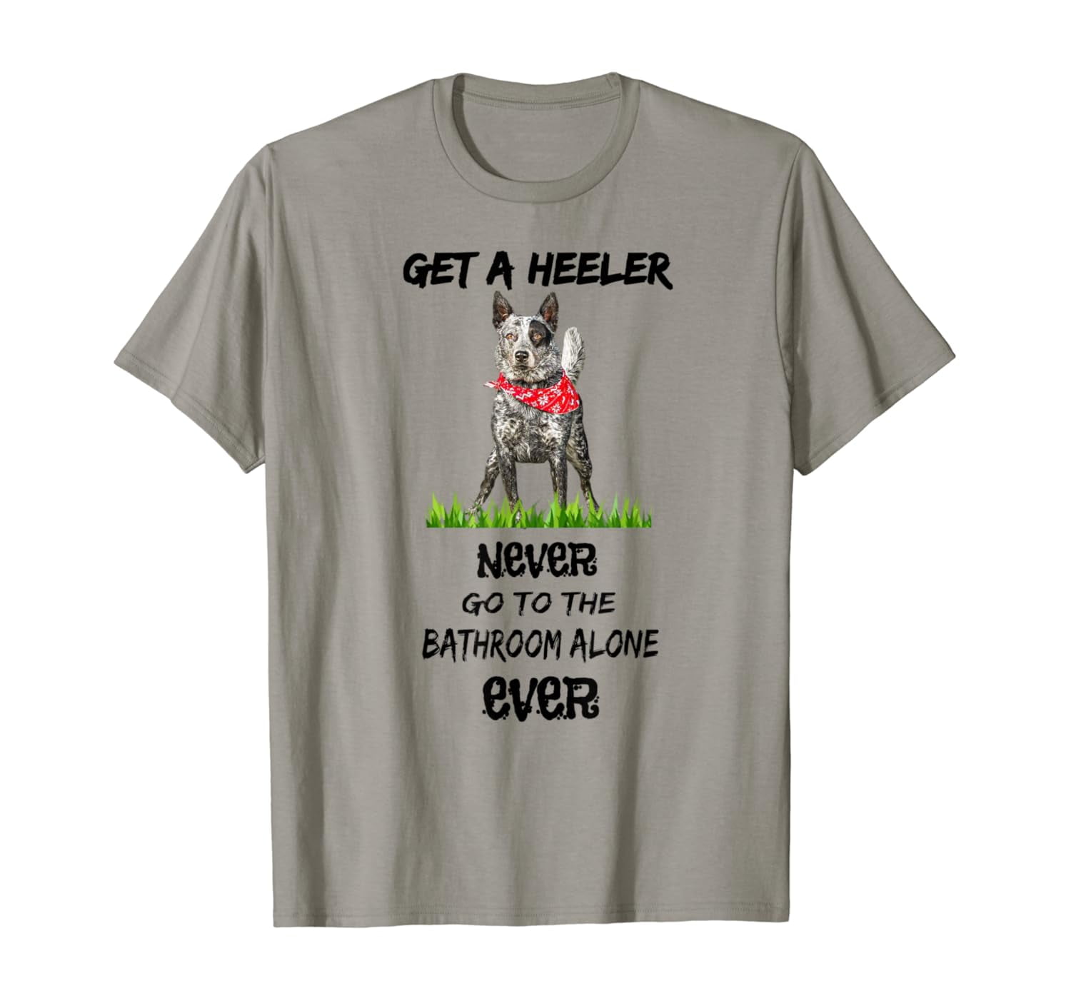 Gildan Blue Heeler Cattle Dog Australian Queensland Bathroom T-Shirt ...