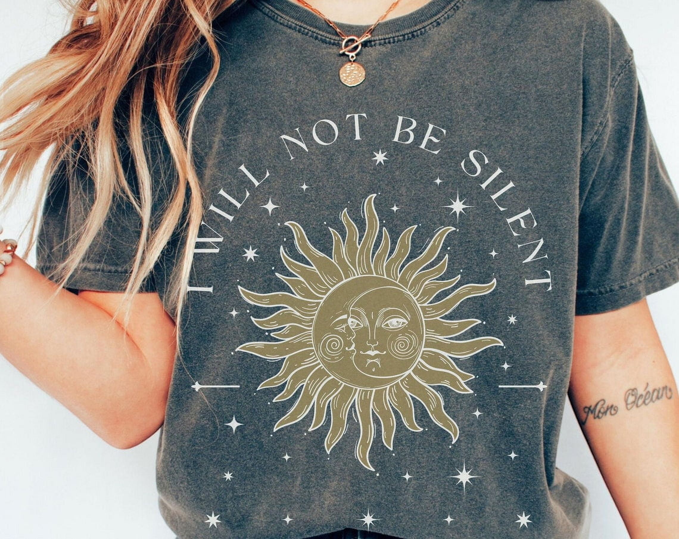 Gildan Boho Celestial Sun And Moon Shirt With Inspirational Quote ...