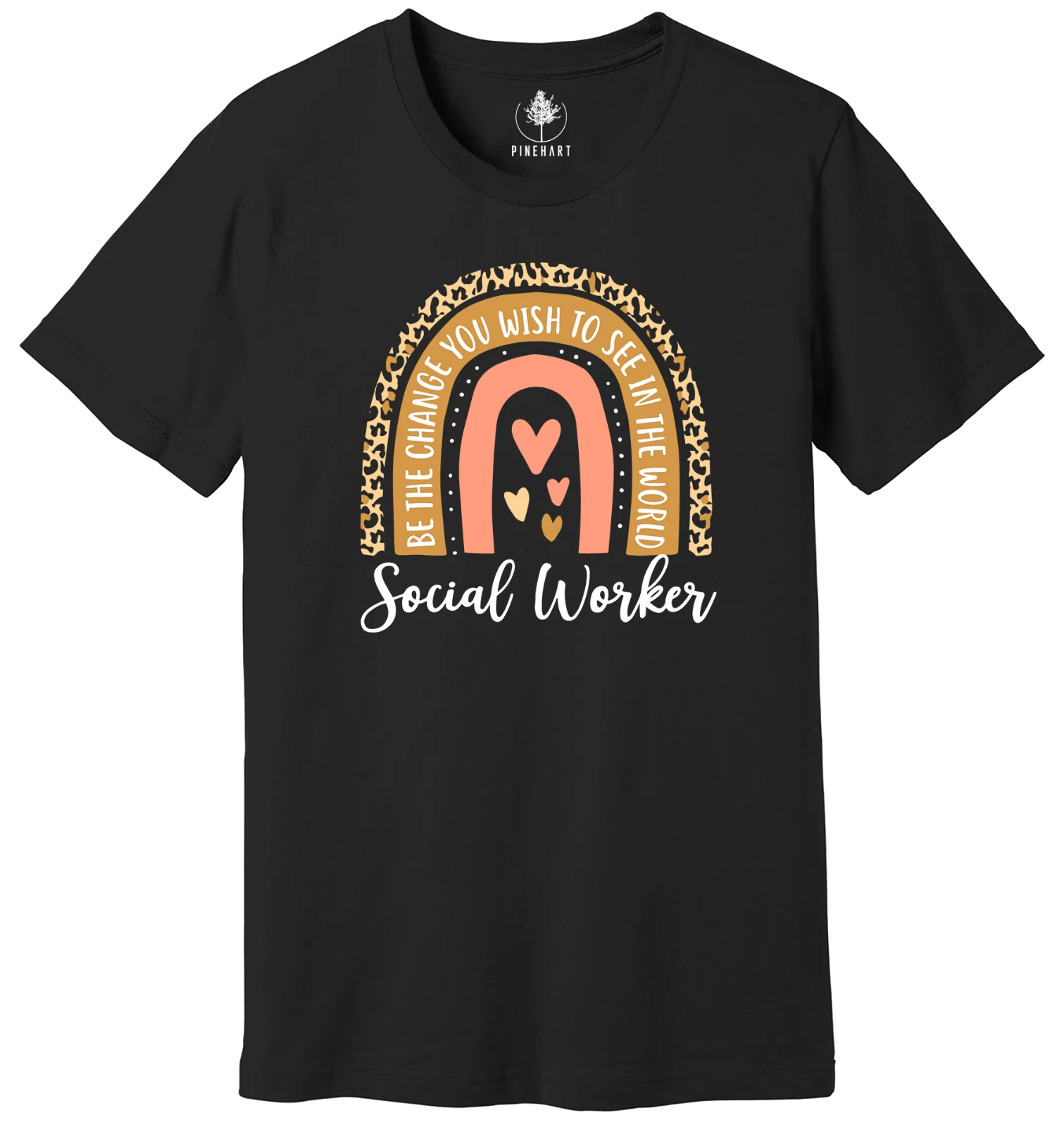 Gildan Boho Rainbow Social Worker Shirt, Cute Graphic Shirts, Gift ...