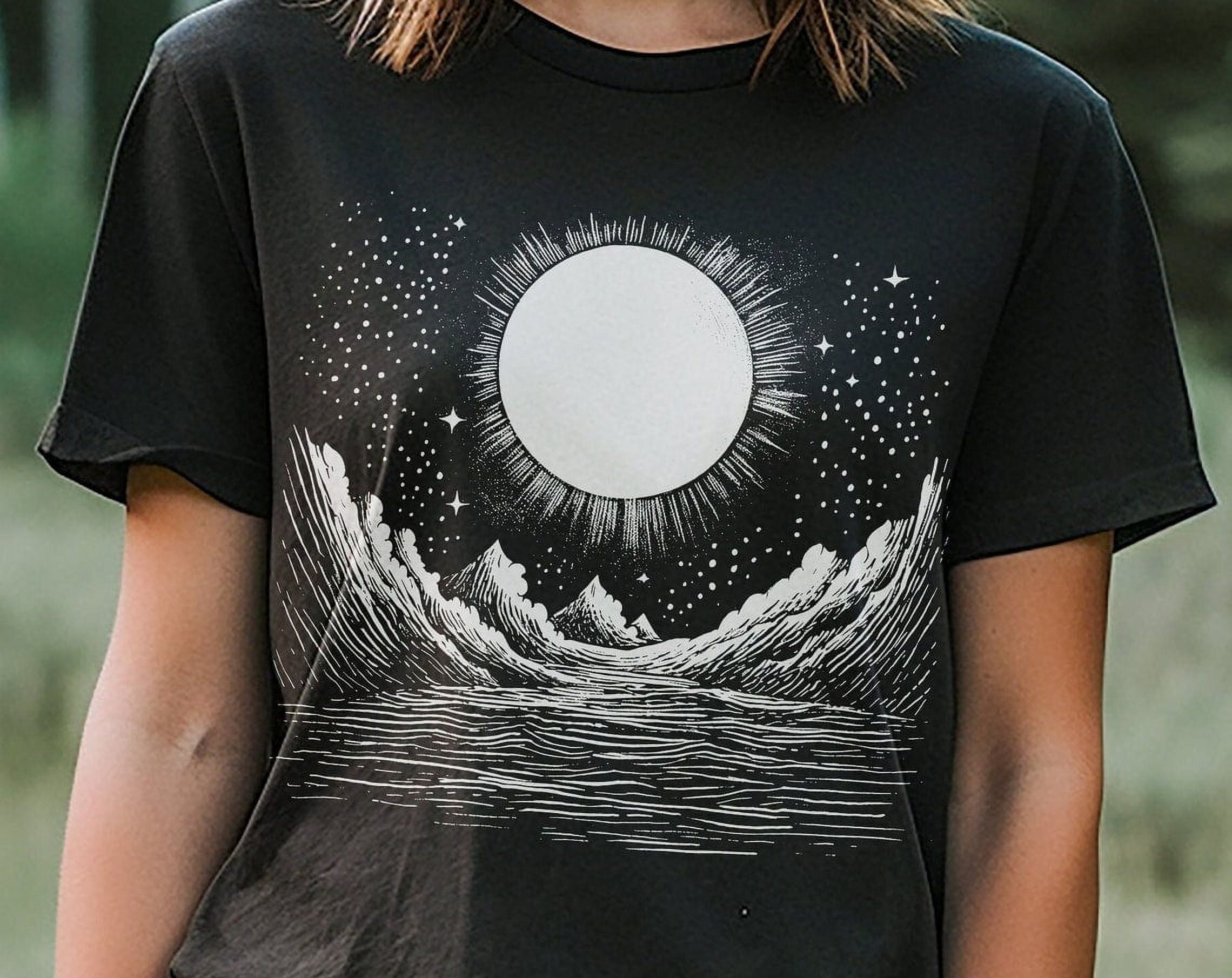 Gildan Boho Sun And Mountain Shirt With Hiking And Nature Vibes ...