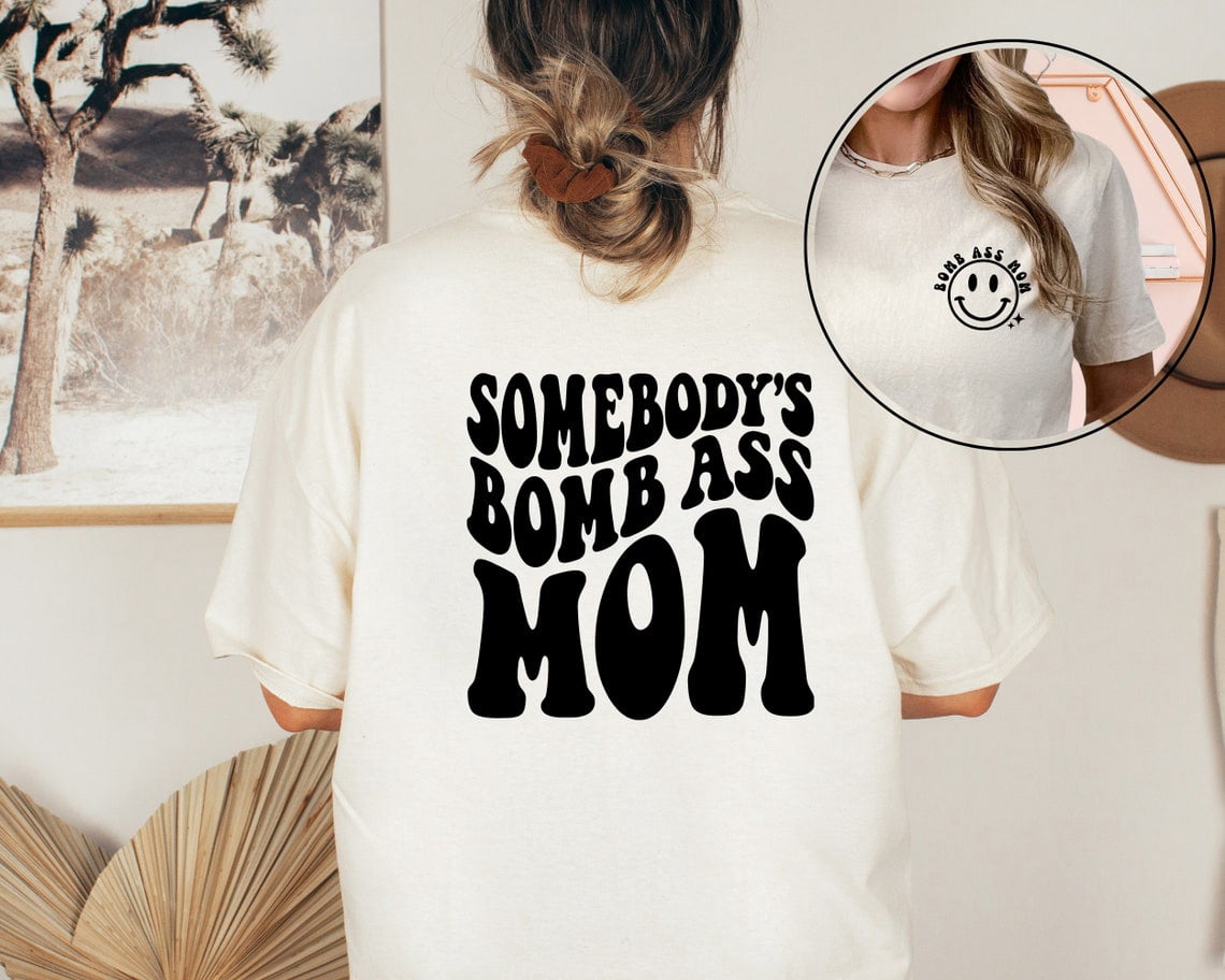 Gildan Bold Mama Graphic Tee With Playful Slogan, Cool Statement Design ...