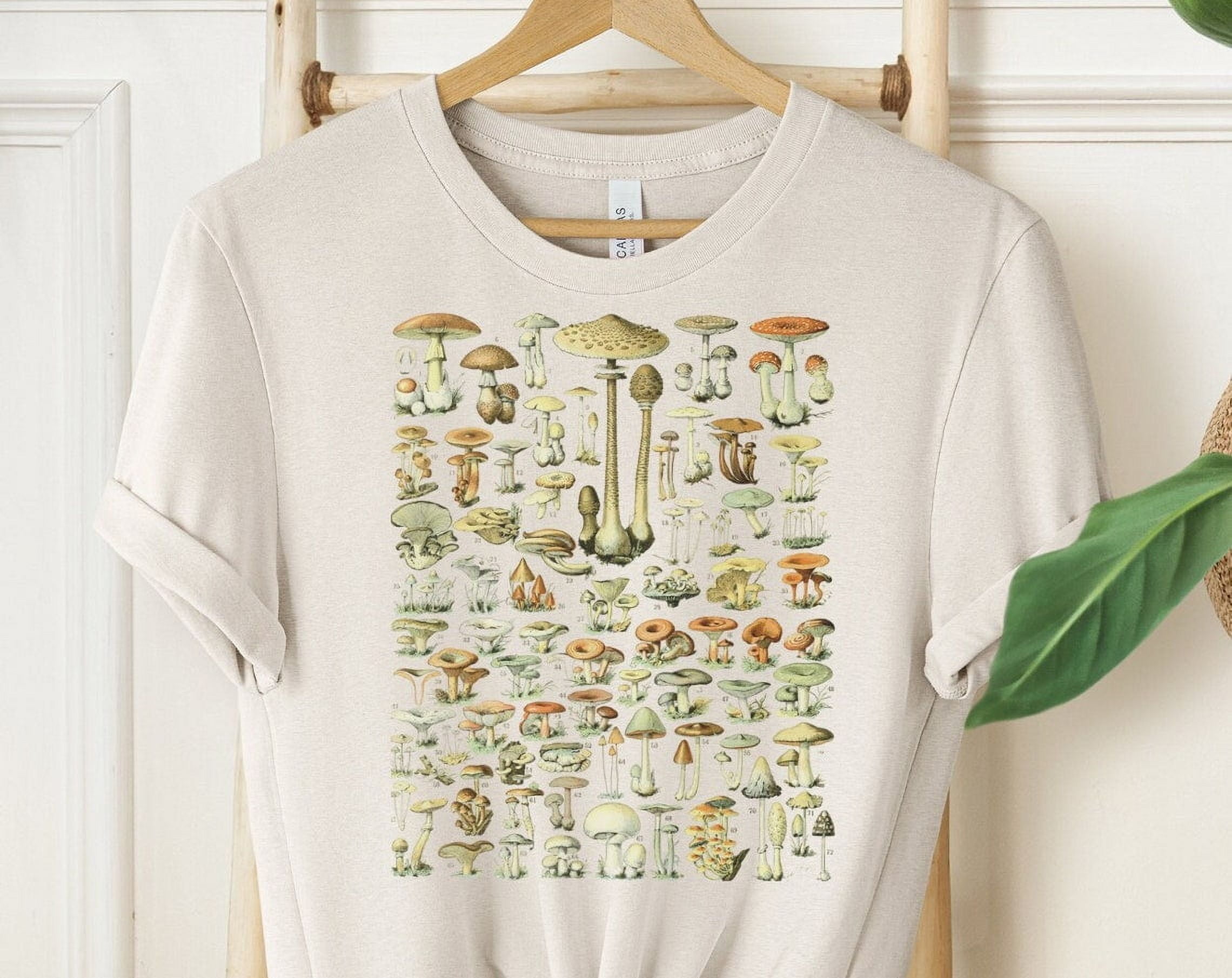Gildan Botanical Mushroom Shirt With Cottagecore Forest Aesthetic ...