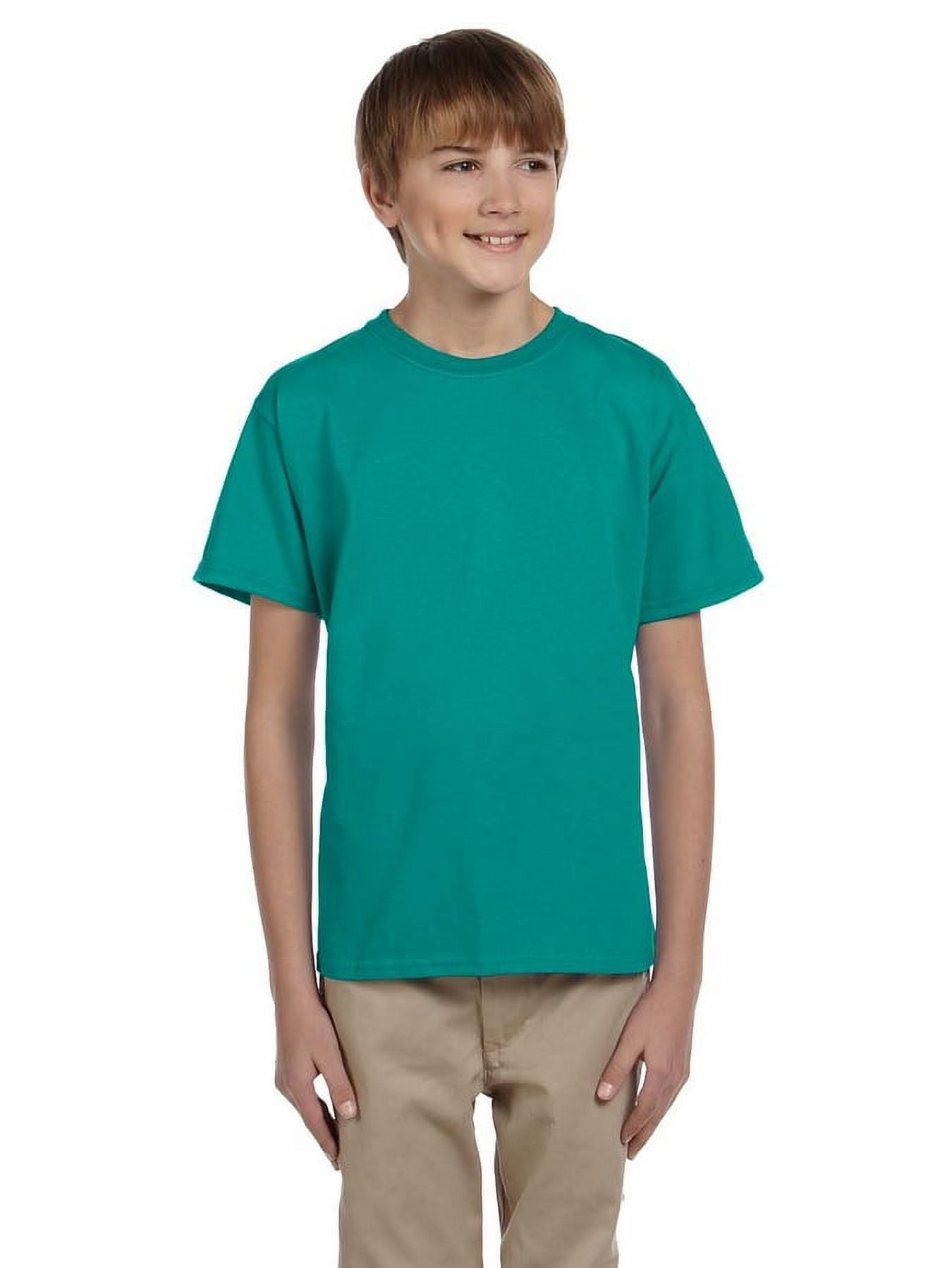 Gildan Boys Ultra Cotton Seamless Collar T-shirt G200B - Walmart.com