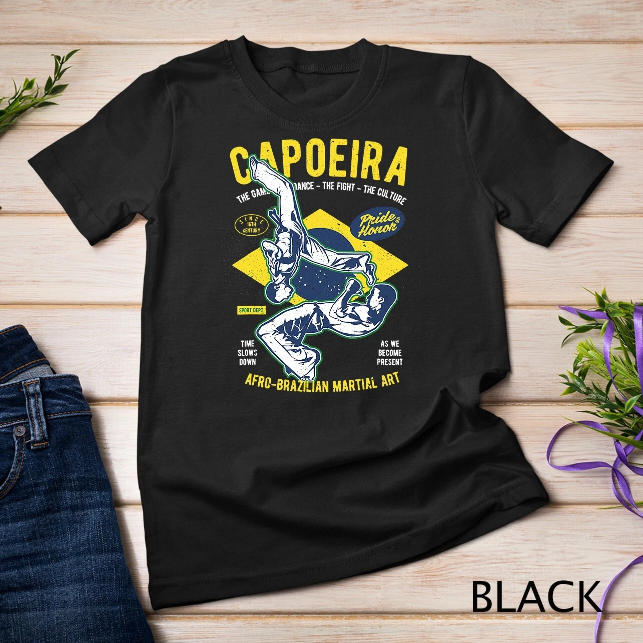 Gildan Brazilian Flag Capoeira For Men, Women, Kids T-Shirt Unisex T ...