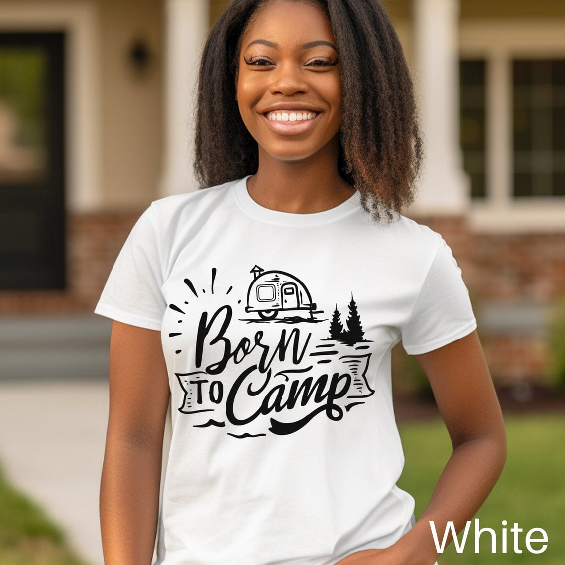 Gildan Campfire Road Trip Shirt With Outdoor Travel Graphic, Scenic ...