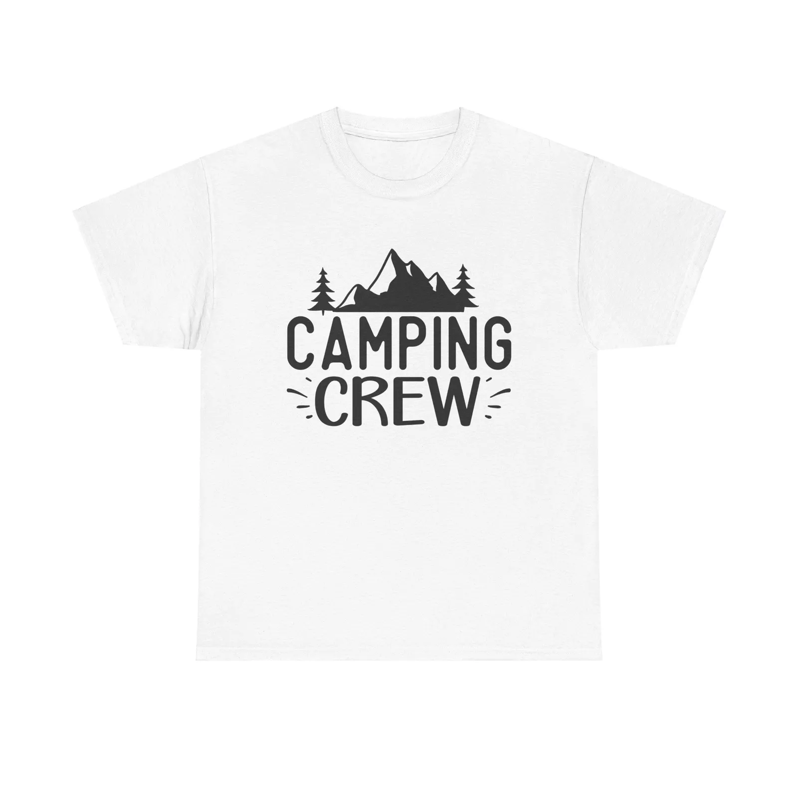 Gildan Camping Crew Shirt With Outdoor Adventure Theme, Nature Hiking Design For Group Trips And ...