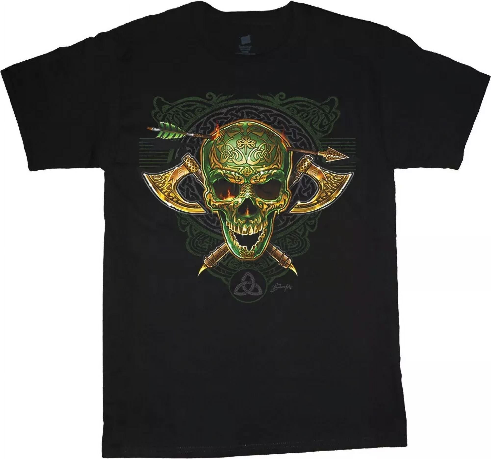 Gildan Celtic T-Shirt Mens Graphic Tees Irish Scottish Theme Viking Tee ...