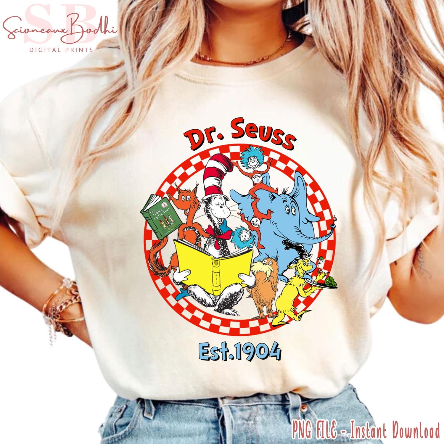 Gildan Checkered Dr Seuss Day t-shirt, Cat In The Hat t-shirt, Teacher ...