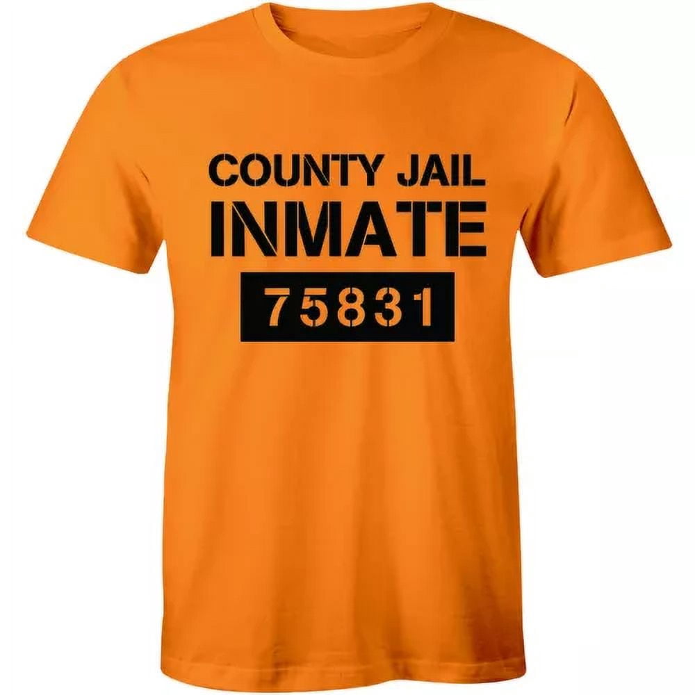 Gildan Country Jail Inmate 75831 State Prison Prisoner Halloween ...