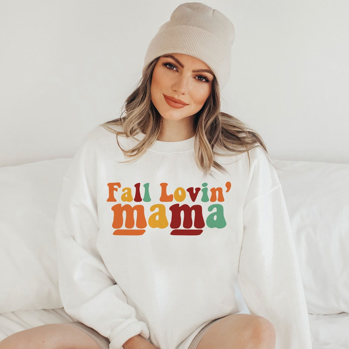 Gildan Cozy Fall Mama Aesthetic Shirt, Vintage-Inspired Autumn Colors With Retro Text S-5XL ...