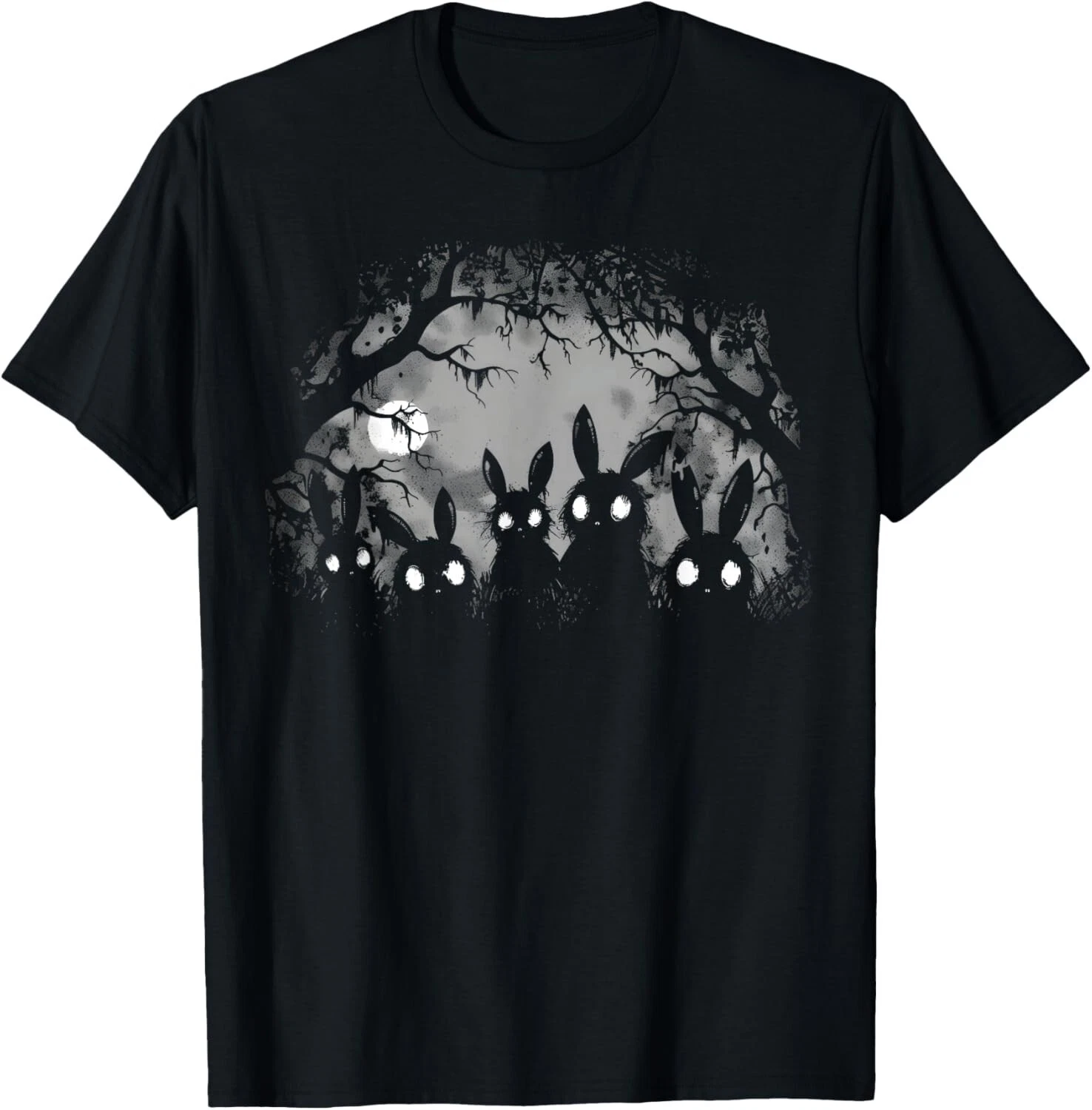 Gildan Creepy Cute Bunny Rabbits Alt Goth Grunge Horror Aesthetic T ...