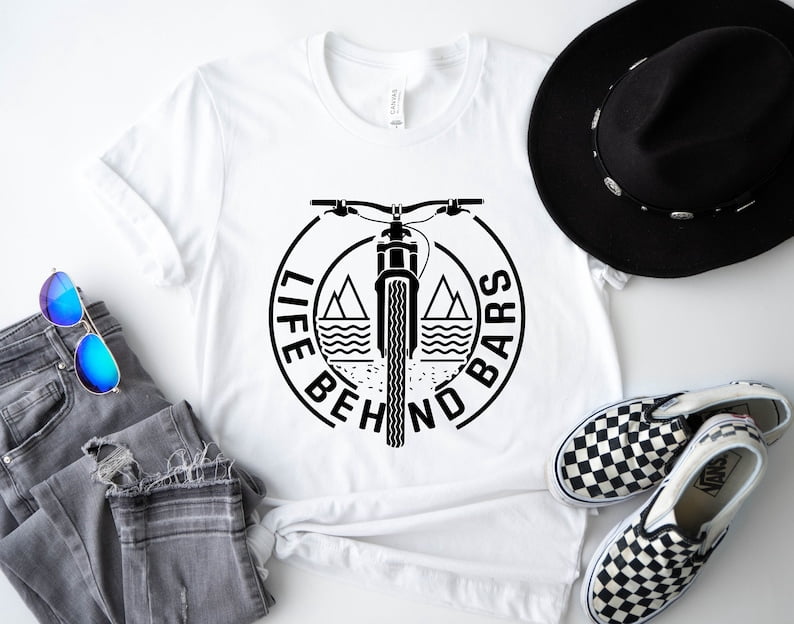 Gildan Cycling T-shirt, Cyclist Shirt, Pocket Bicycle T-shirt, Biker ...