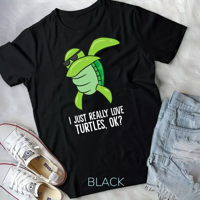 Gildan Dabbing Sea Turtle I Just Really Love Turtles, Ok Unisex T-Shirt - Walmart.com