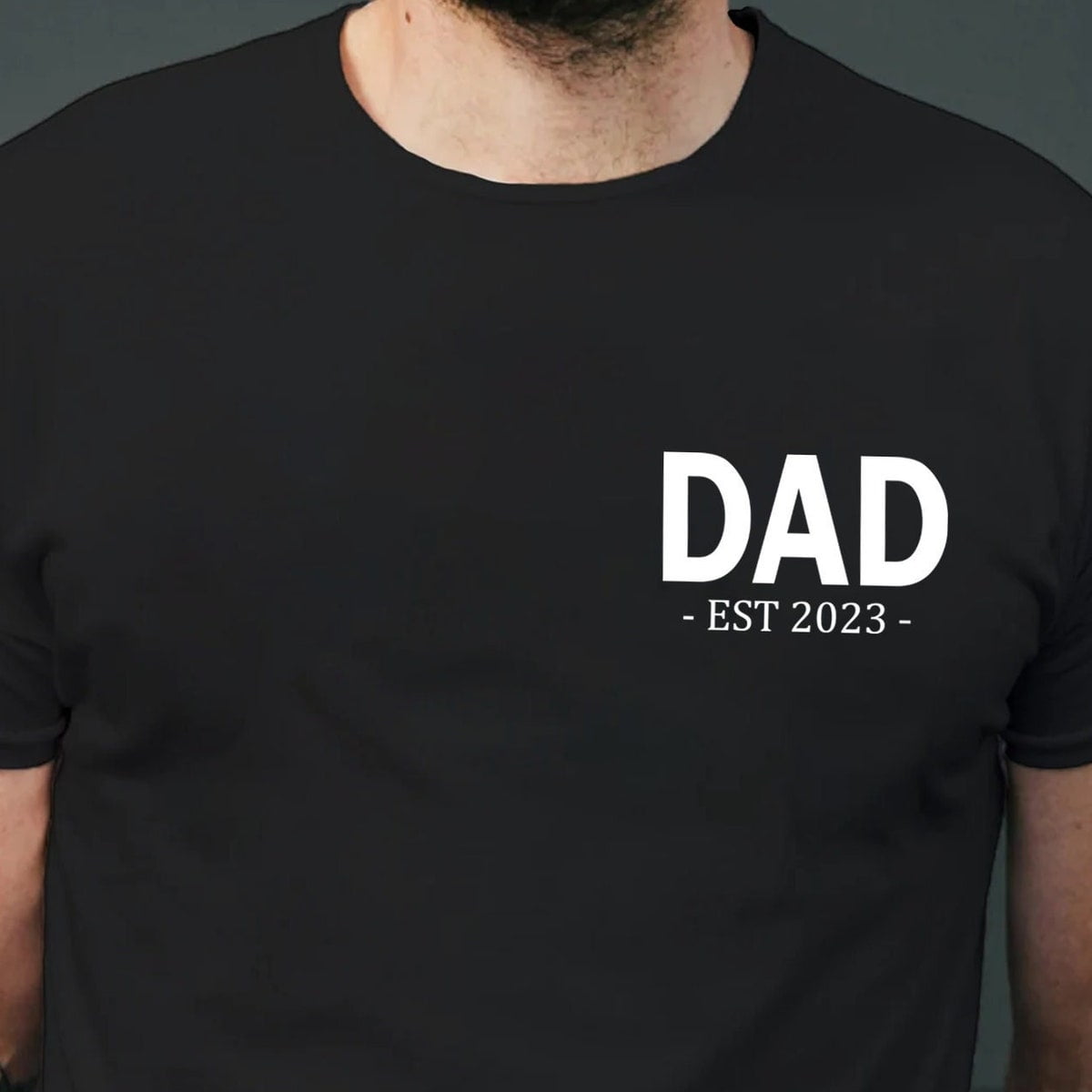 Gildan Dad Est 2022 T-shirt, New Dad Shirt, Gift for Dad, Pregnancy ...