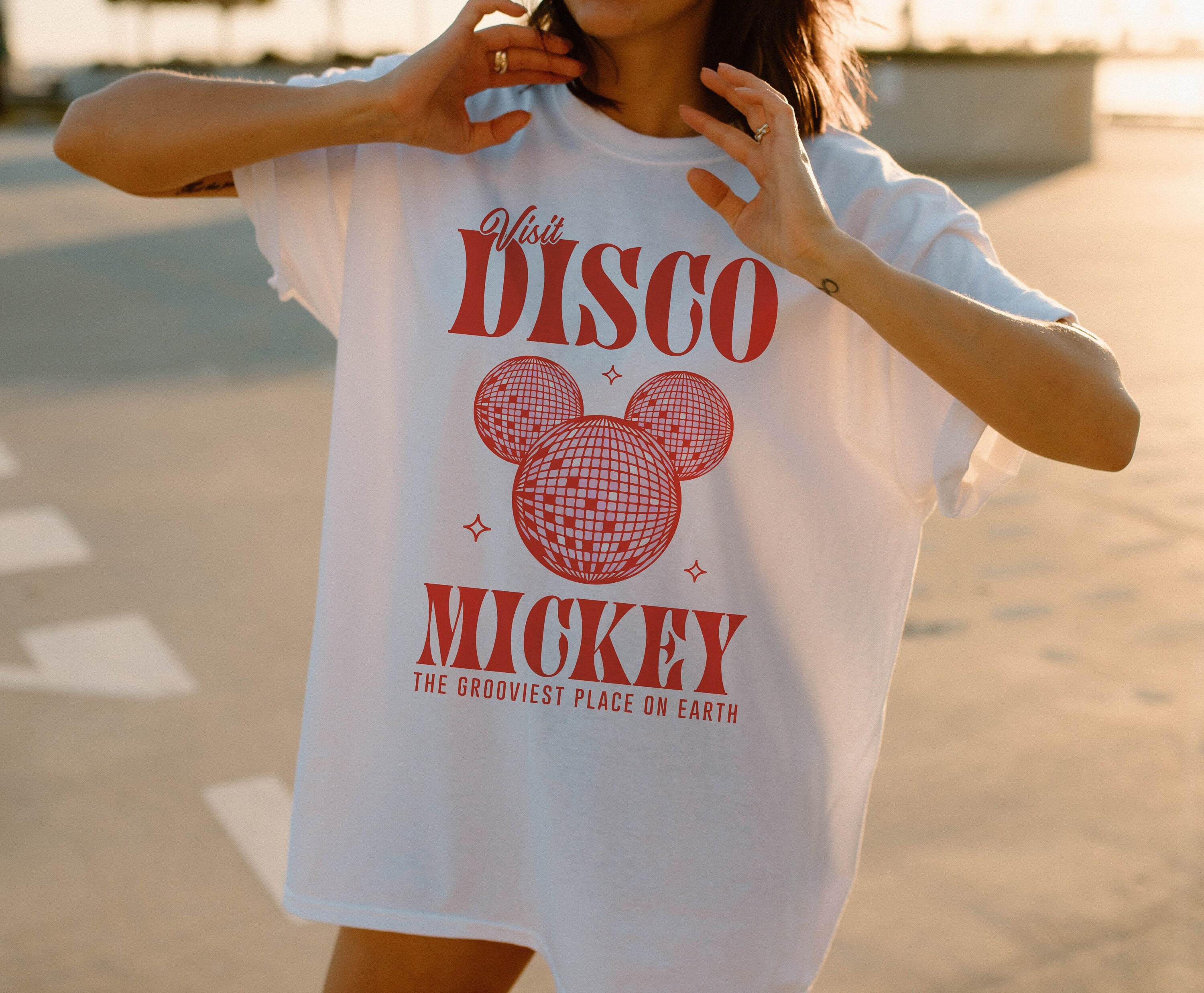 Gildan Disco Mouse Unisex Tee T-Shirt Retro Magic Adults Theme Parks ...