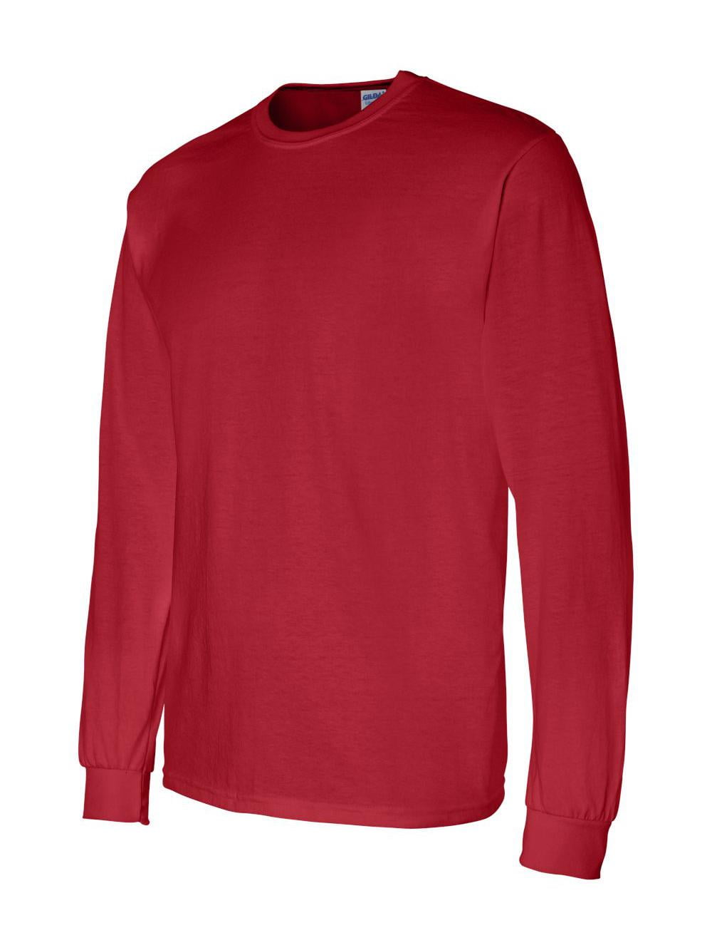 Gildan Dryblend 50 50 Long Sleeve T Shirt 8400 Red Size Xl