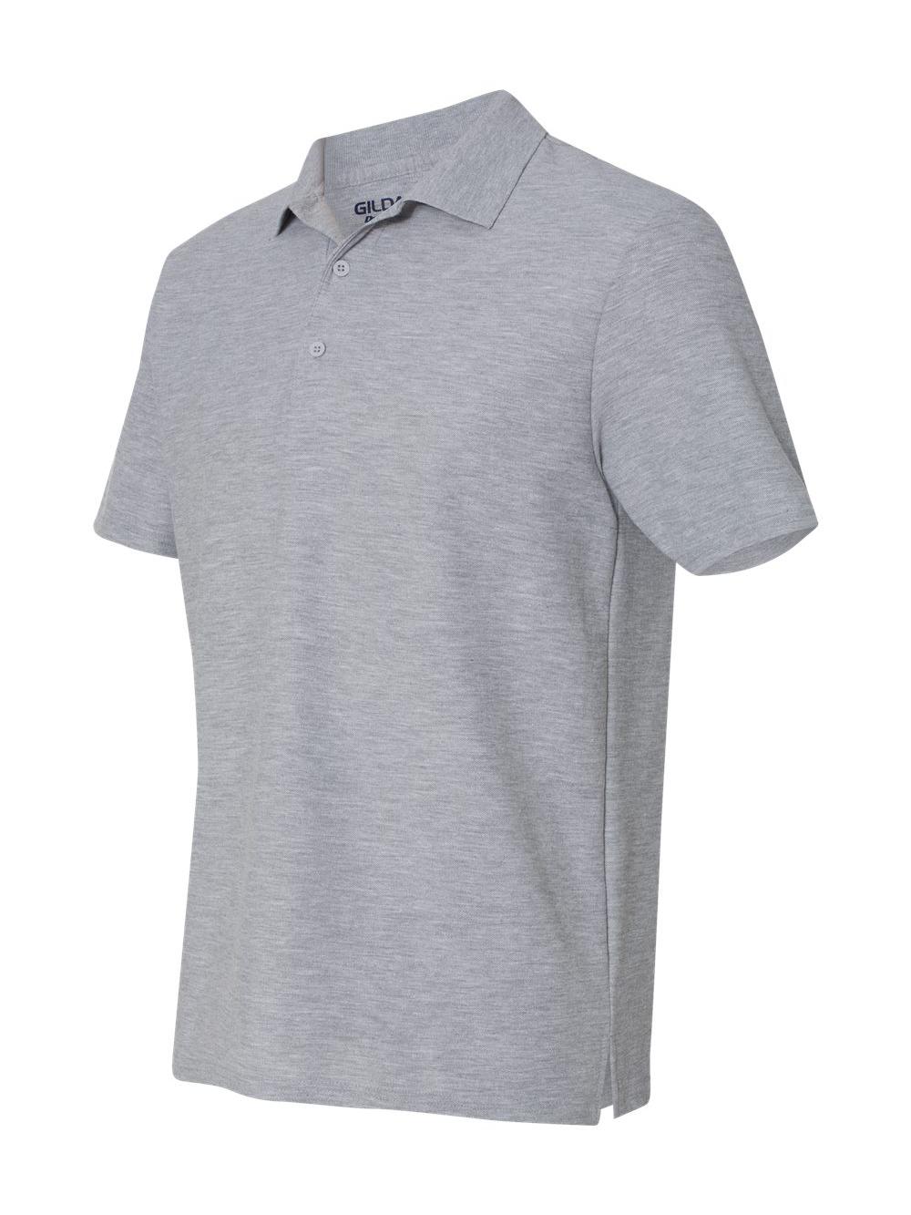 Gildan - DryBlend Double Piqué Polo - 72800 - Sport Grey - Size: M ...