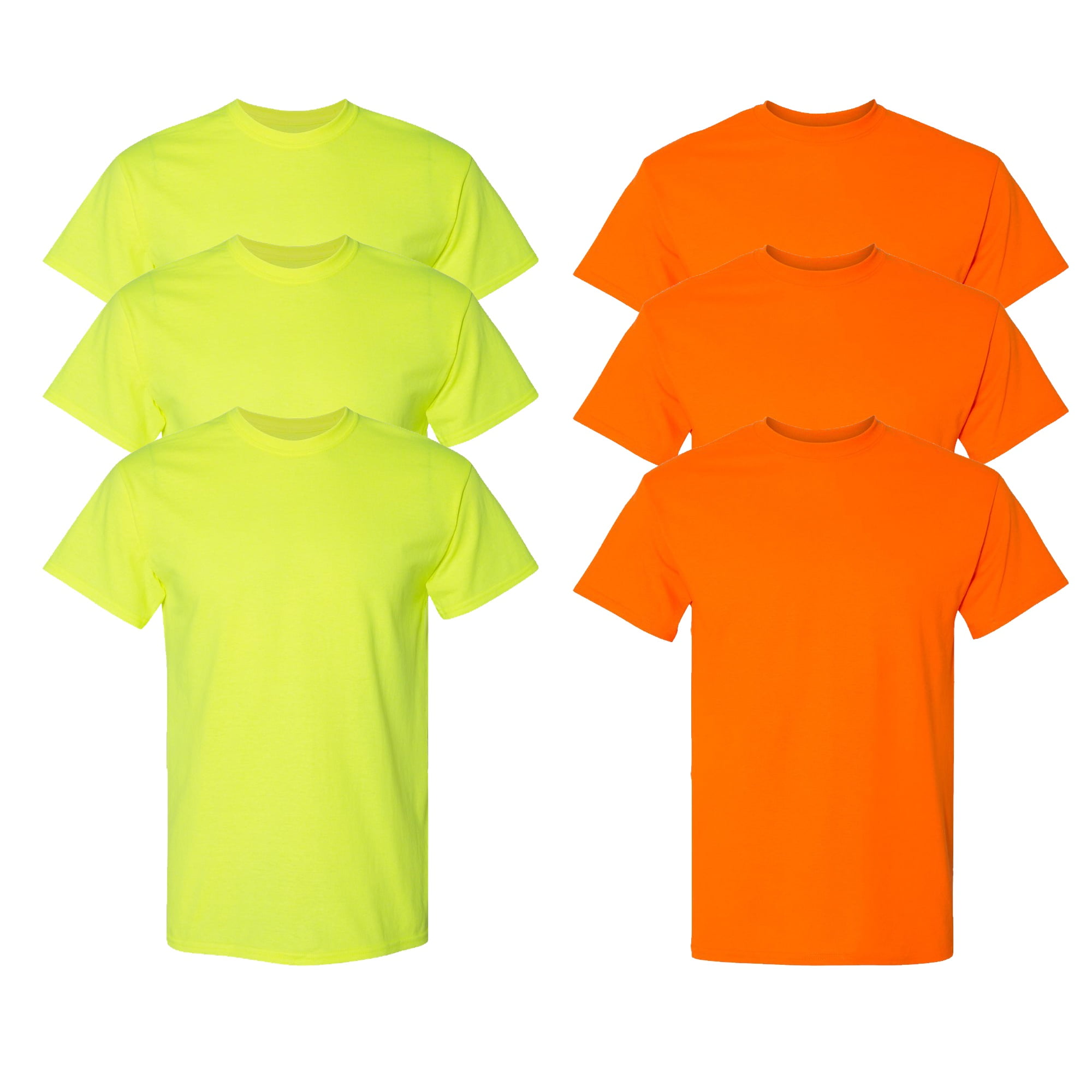 Gildan - DryBlend High-Visibility T-Shirts, Safety Green, Orange ...
