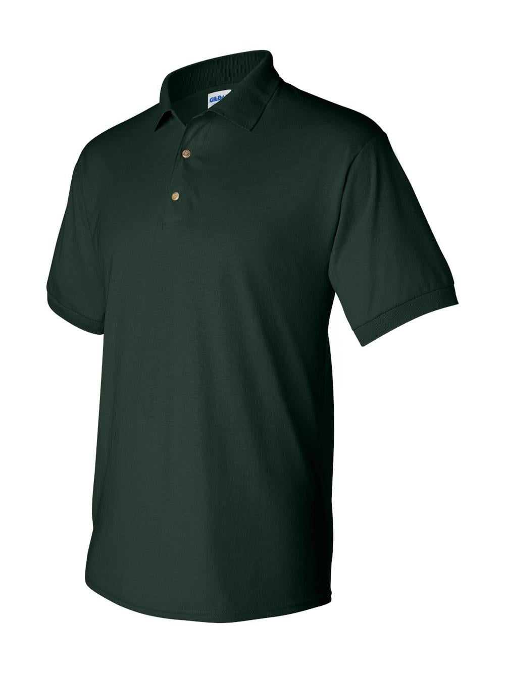 Gildan - DryBlend Jersey Polo - 8800 - Forest Green - Size: S - Walmart.com