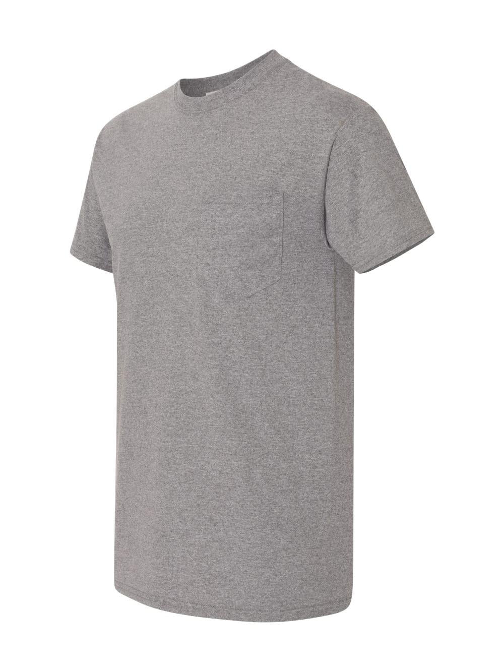 Gildan - DryBlend Pocket T-Shirt - 8300 - Graphite Heather - Size: XL ...