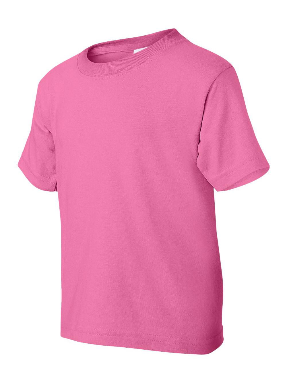 Gildan - DryBlend Youth T-Shirt - 8000B - Azalea - Size: M - Walmart.com