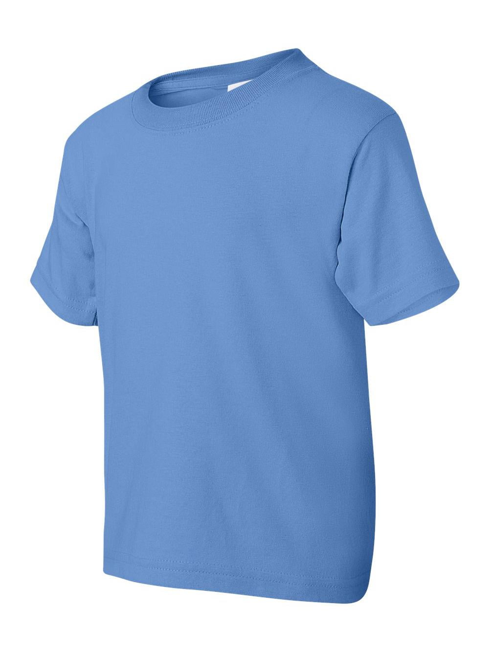 Gildan - DryBlend Youth T-Shirt - 8000B - Carolina Blue - Size: L ...