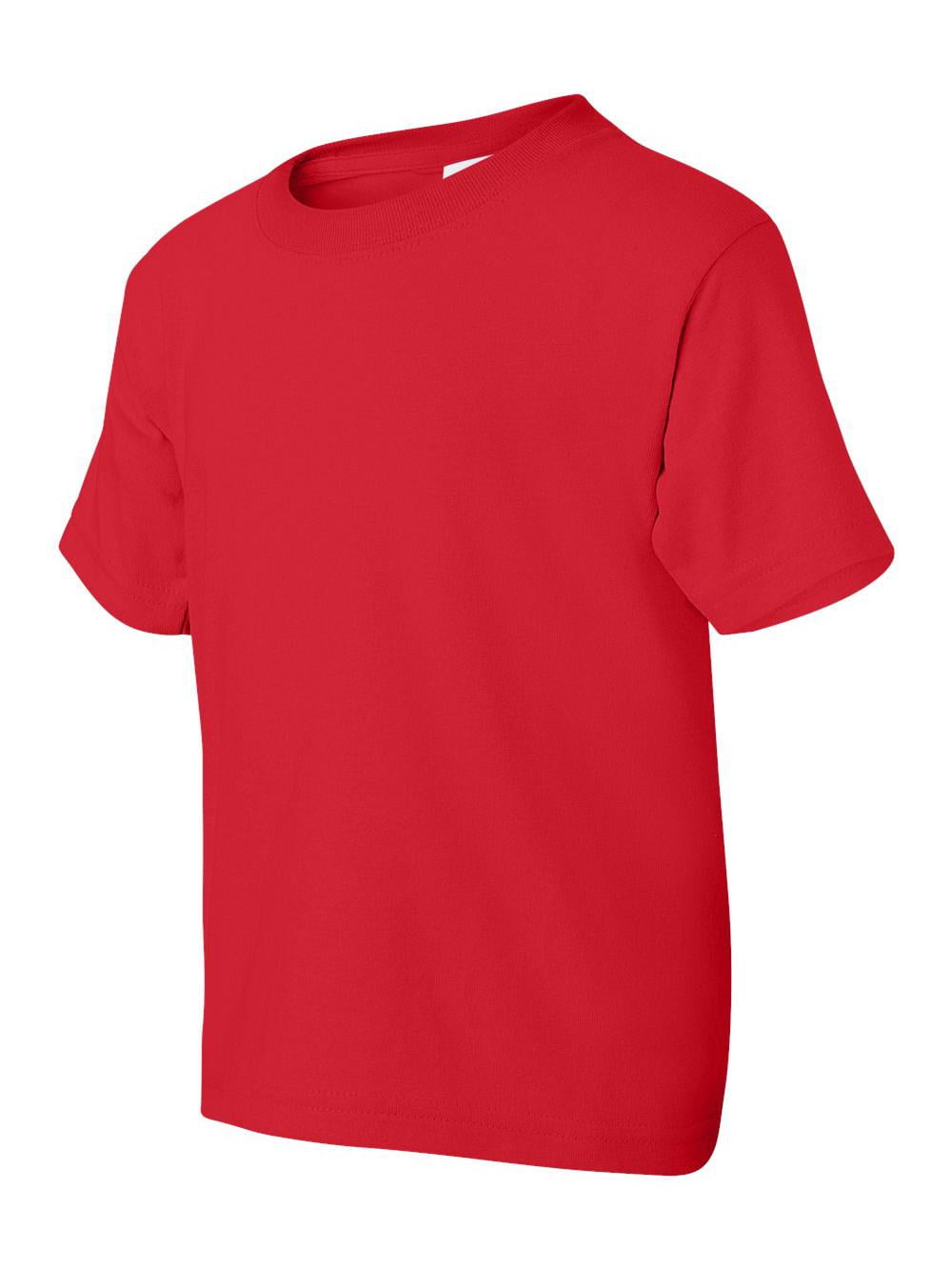 Gildan - DryBlend Youth T-Shirt - 8000B - Red - Size: L - Walmart.com